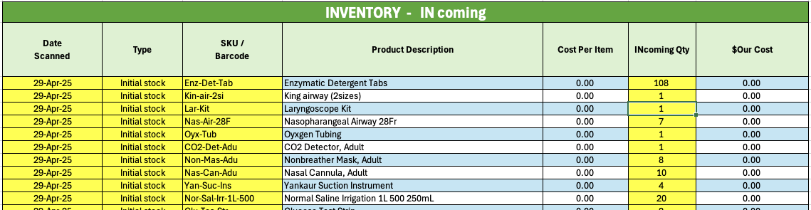 Simple and Inexpensive Barcode and Inventory System